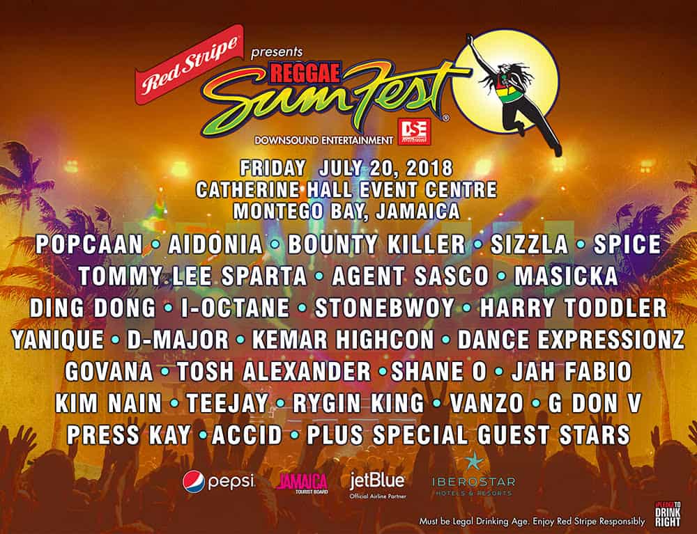 Reggae Sumfest The Greatest Show on Earth, Montego Bay, Jamaica.